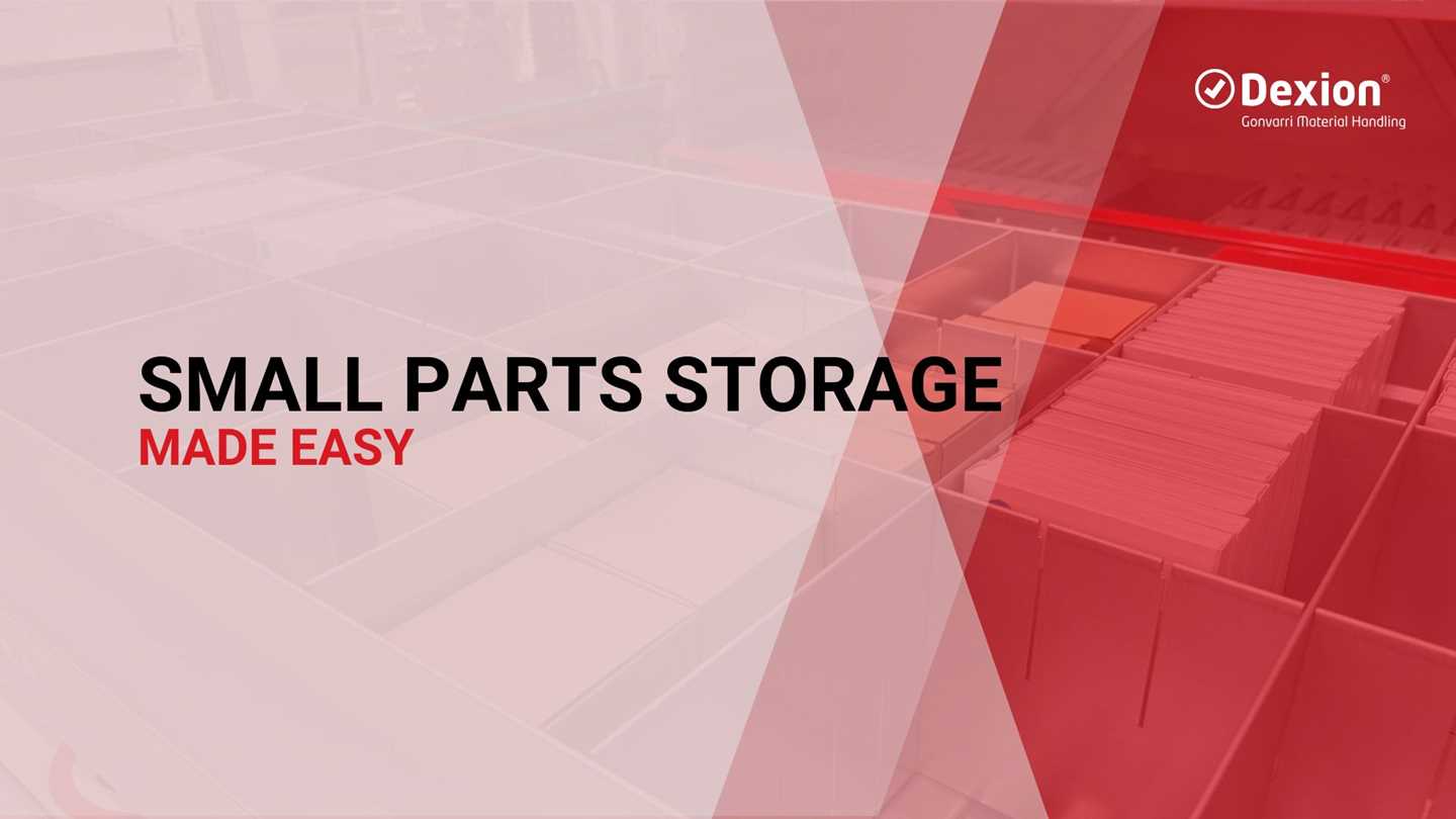 Warehouse Small Parts Storage Solutions | Dexion UK
